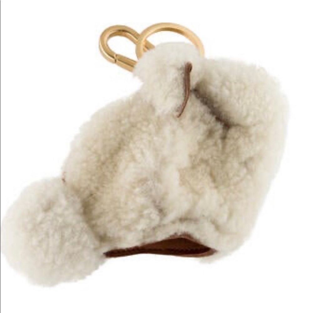 Loewe Shearling Bunny Bag Charm Keychain - Gem